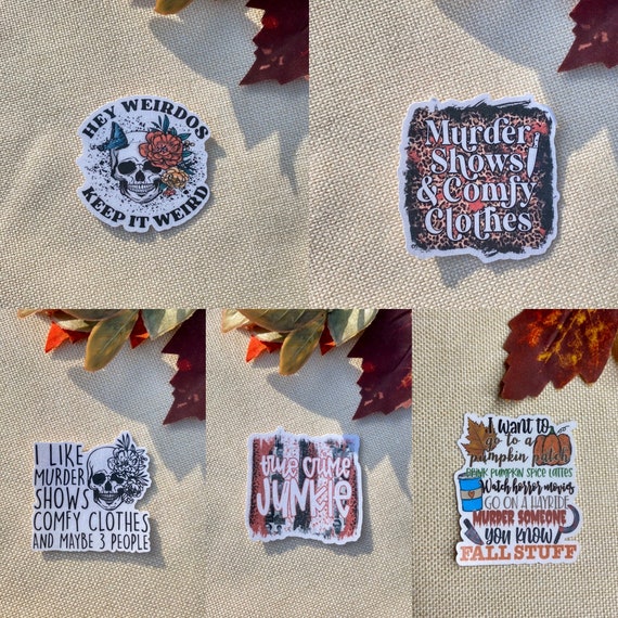 True Crime Stickers Morbid Sticker - Etsy