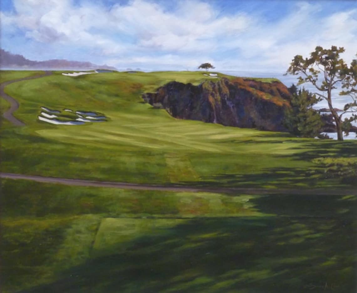 So Close, so Far, the 6th Hole at Pebble Beach Golf Links, Pebble Beach ...