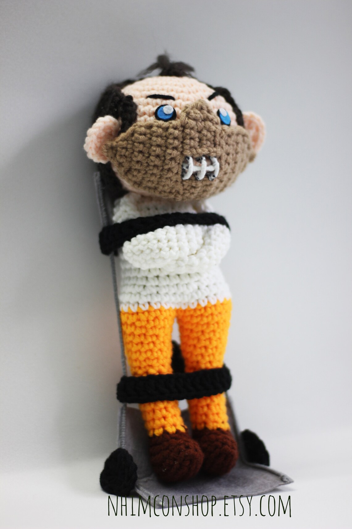 Handmade Hannibal Lecter Crochet Plushie: Movie Character Doll - Etsy