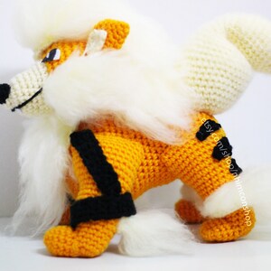 Handmade Crochet Arcanine Plushie – Pokemon Stuffed Animal Doll - Etsy