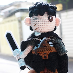 Guts Berserk Character Chibi Plushie Amigurumi Stuffed Toy Doll ...