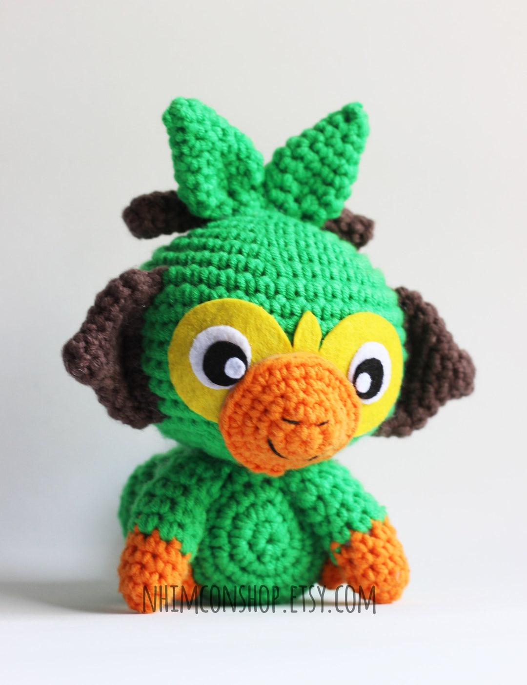 Grookey Pokemon Sword Shield Chibi Plushie Amigurumi Stuffed Toy Doll ...