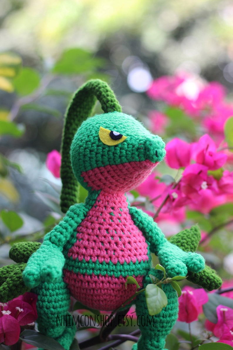 Grovyle Pokemon Sun and Moon Alola Chibi Plushie Amigurumi Stuffed Toy ...