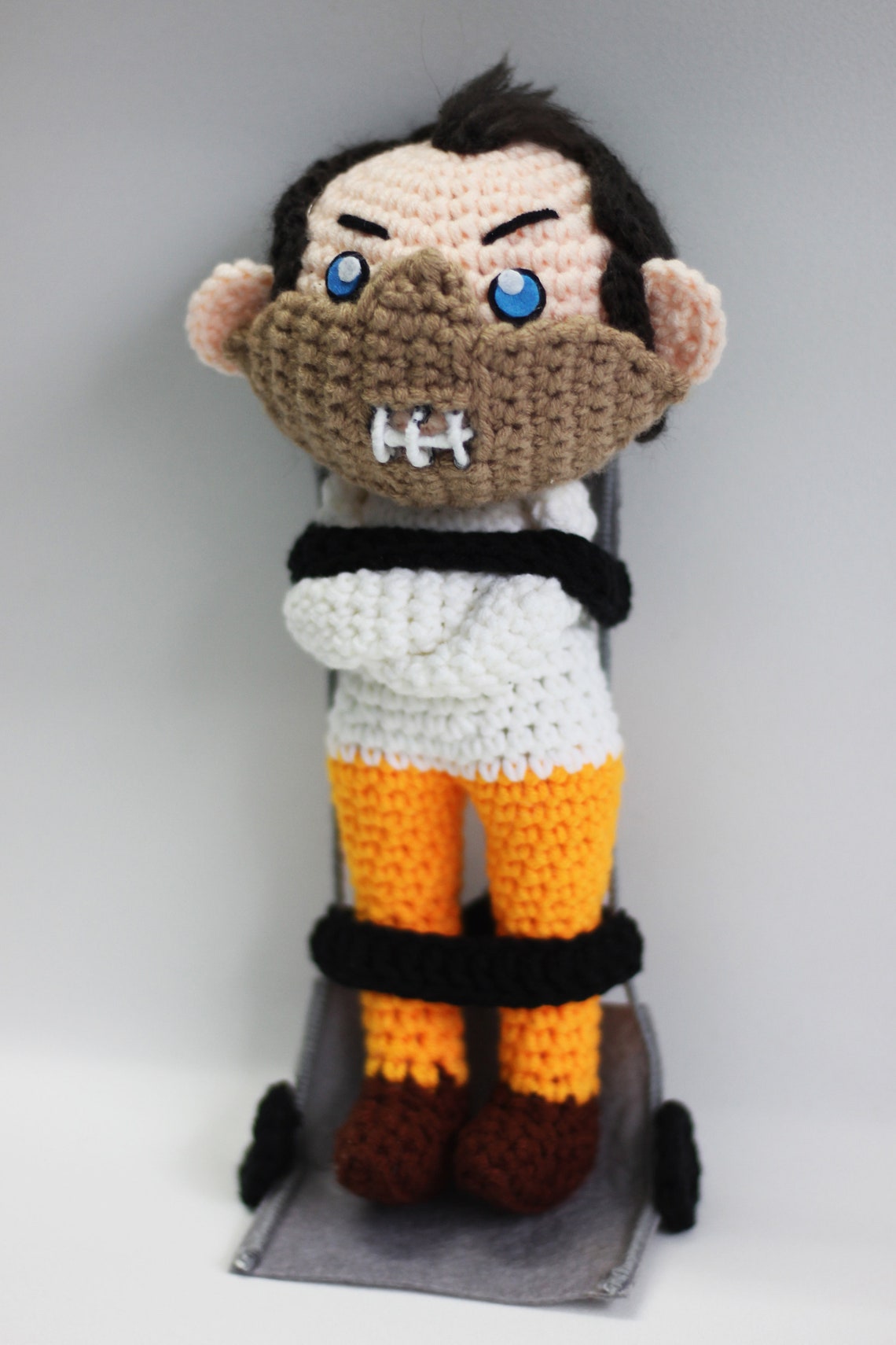 Handmade Hannibal Lecter Crochet Plushie: Movie Character Doll - Etsy