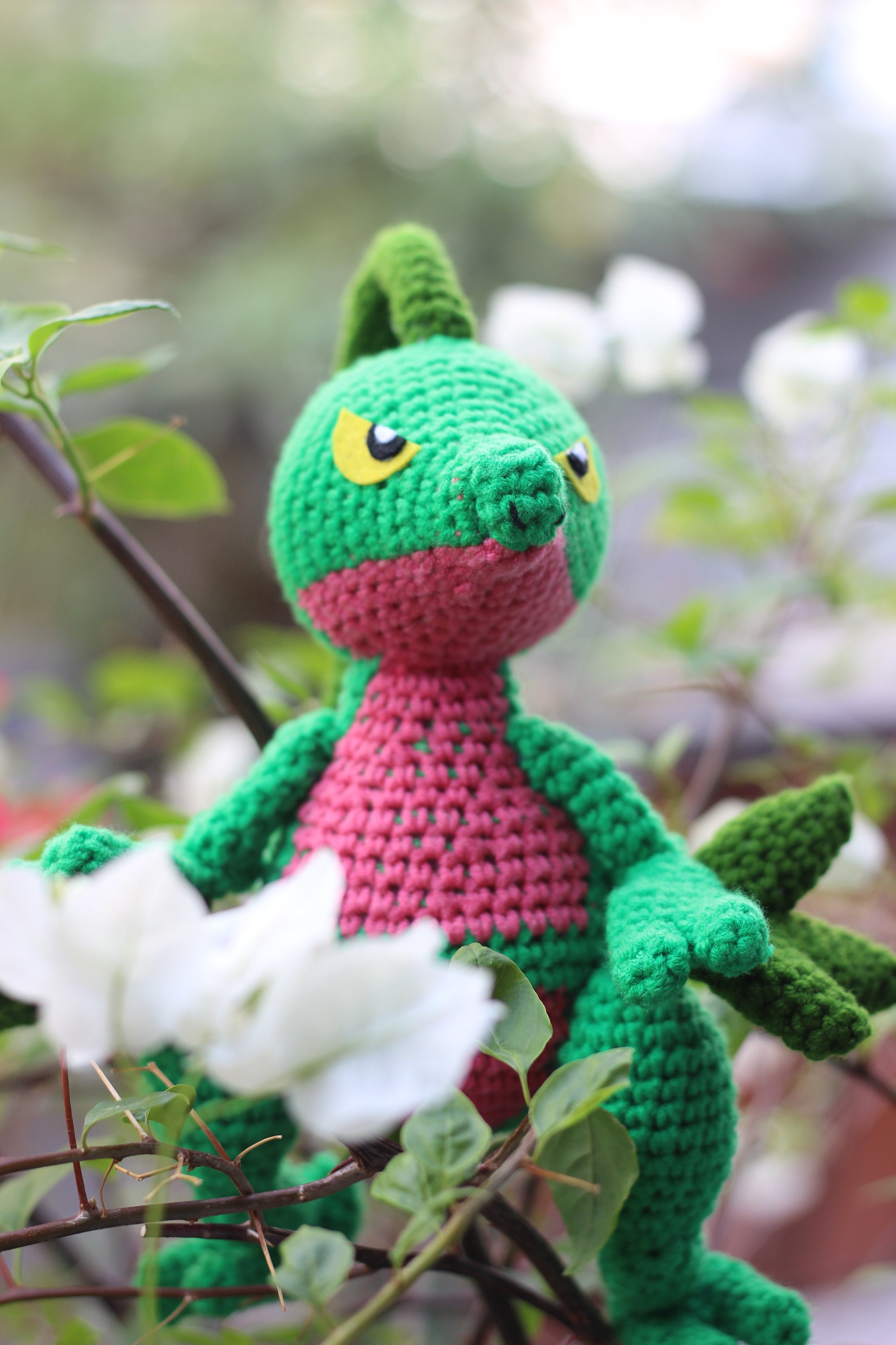 Grovyle Pokemon Sun and Moon Alola Chibi Plushie Amigurumi - Etsy