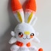 Scorbunny Pokemon Sword Shield Chibi Plushie Amigurumi Stuffed Toy Doll ...
