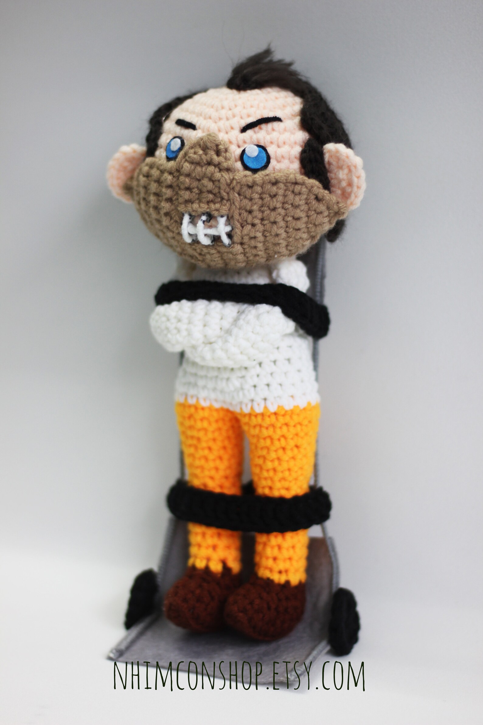 Handmade Hannibal Lecter Crochet Plushie: Movie Character Doll - Etsy