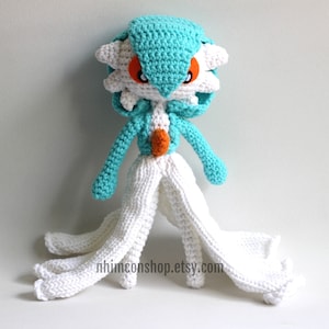 Shiny Gardevoir Crochet Plushie, Pokemon Inspired Handmade Doll - Etsy