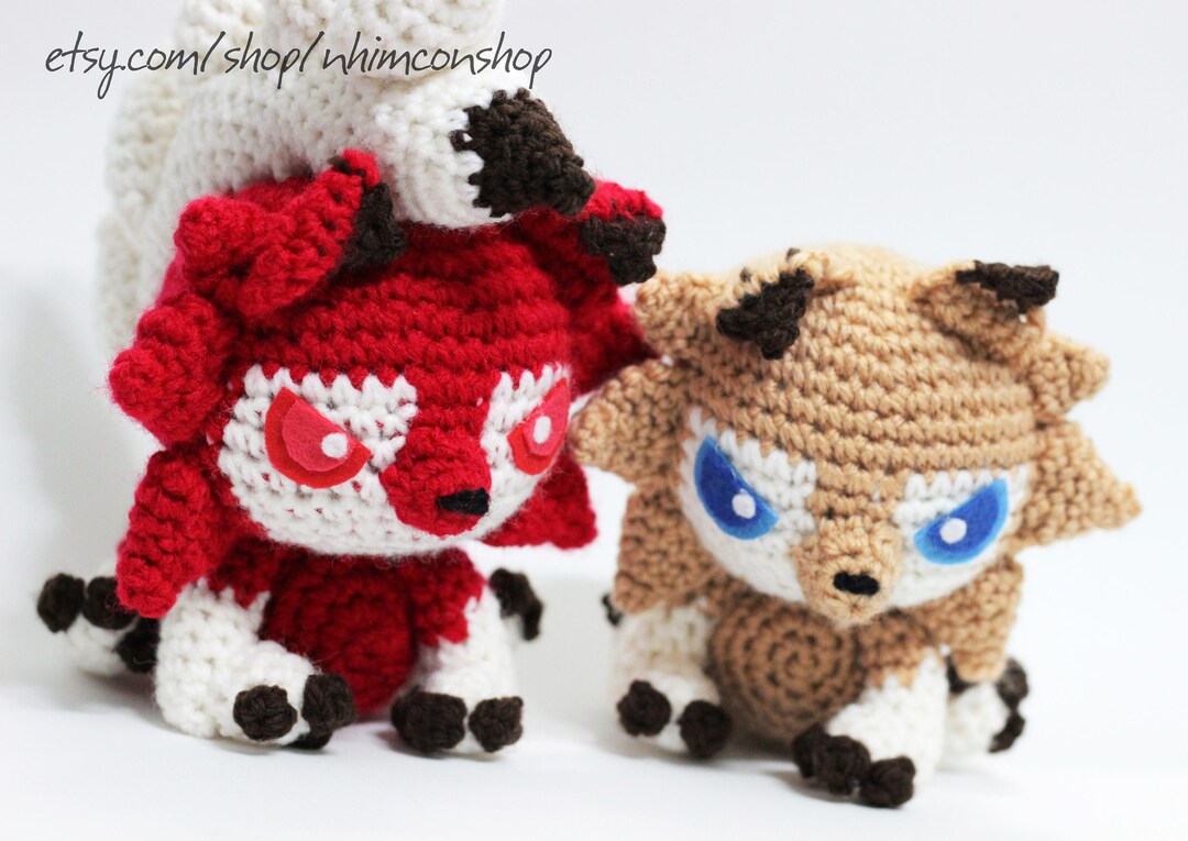 Lycanroc Midday Form Pokemon Sun Moon Alola Chibi Plushie Amigurumi ...