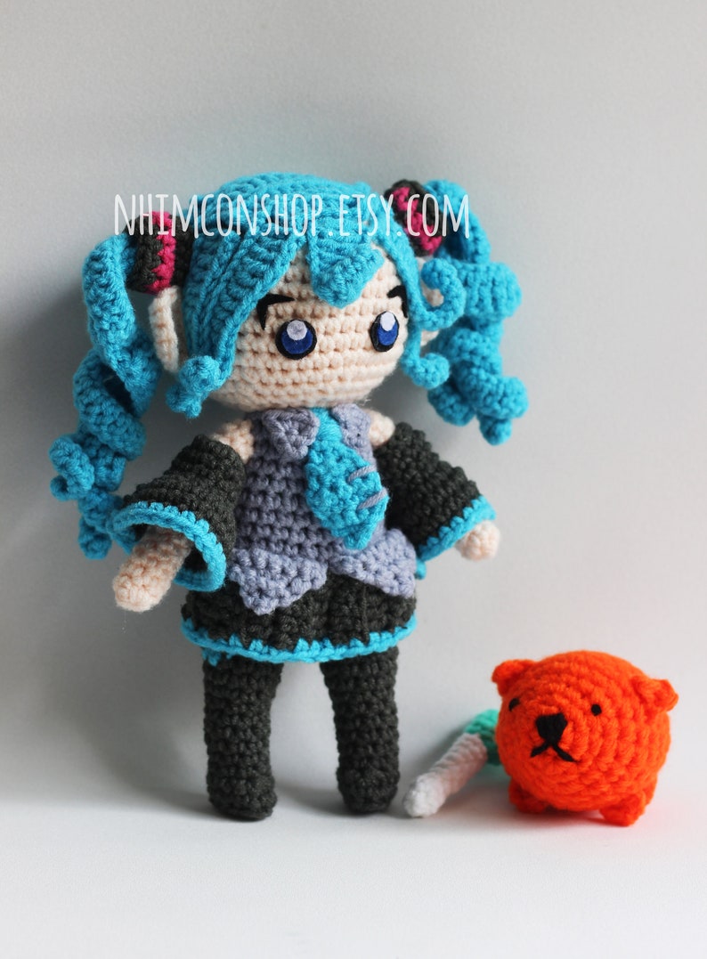 Virtual Singer Character in Standing Pose Chibi Plushie | Etsy