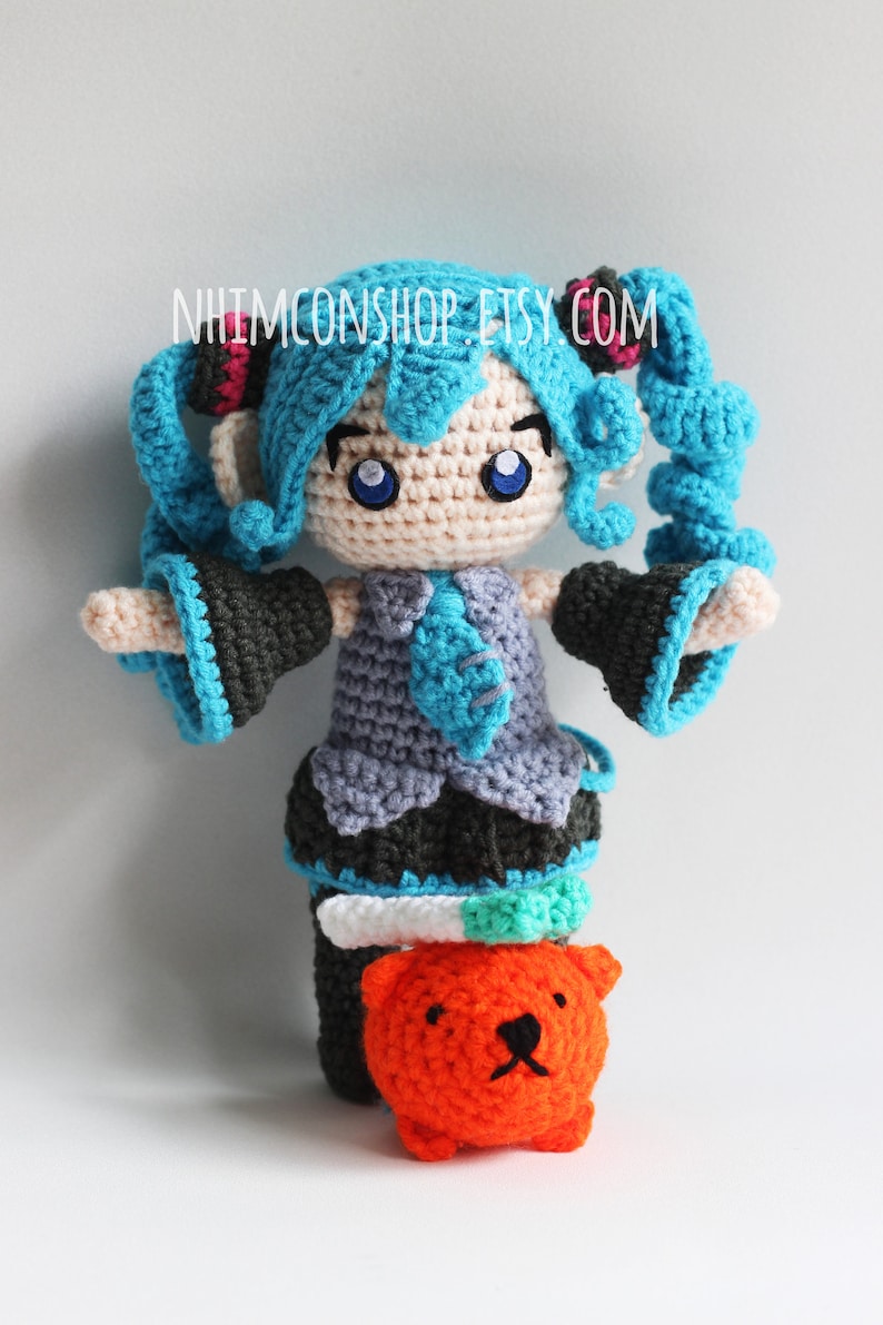 Virtual Singer Character in Standing Pose Chibi Plushie - Etsy