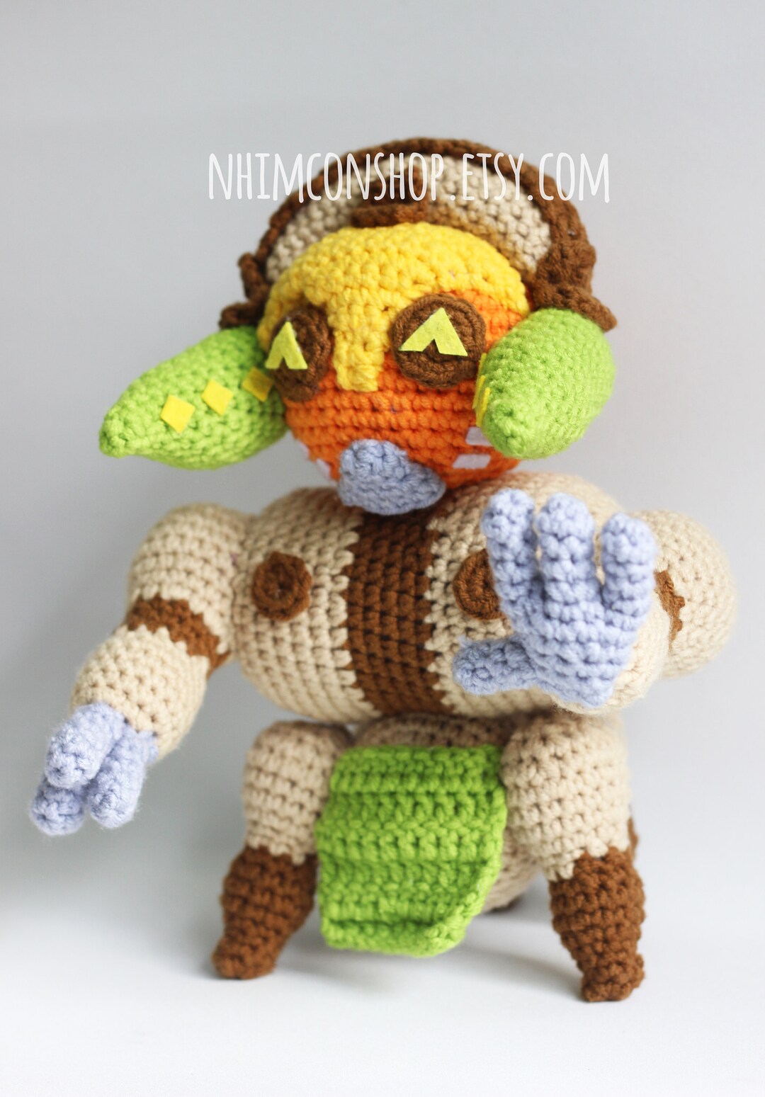 Orisa Robot Chibi Plushie Amigurumi Stuffed Toy Doll Handmade Softies ...