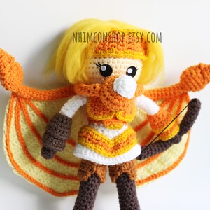 Miranda Legend of Dragoon Character With Wings Chibi Plushie Amigurumi ...