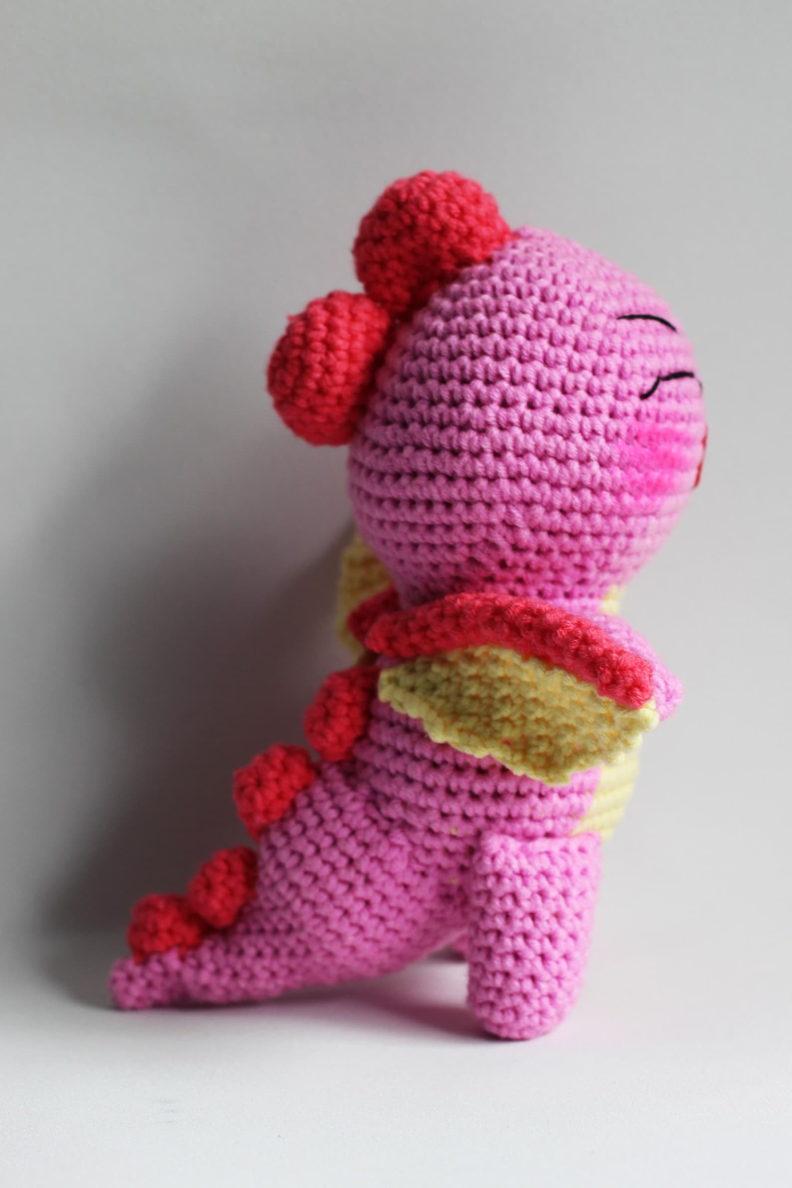 Pink Dinosaur Inspired Muka Muka Paradise Nhi Canh Amigurumi - Etsy