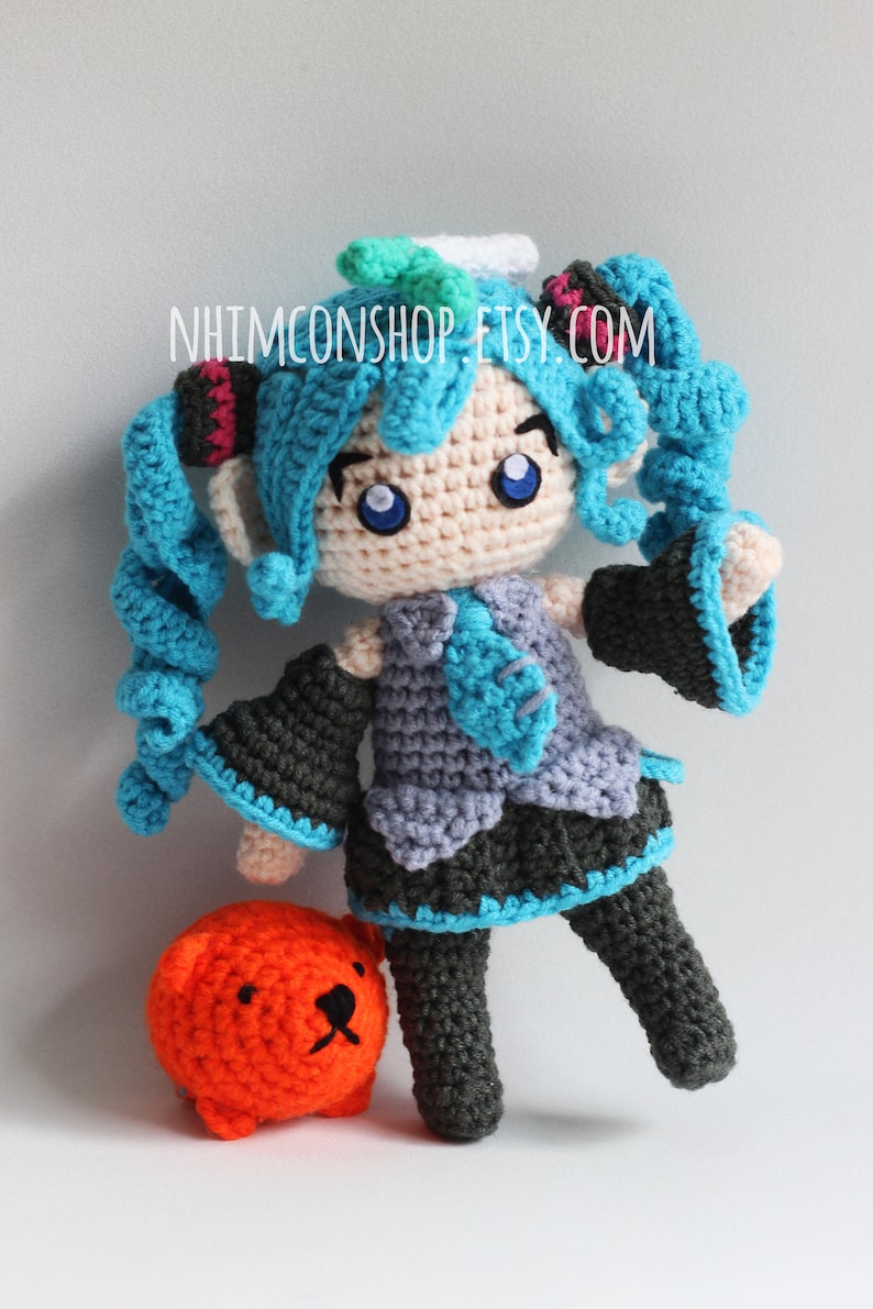 Virtual Singer Character in Standing Pose Chibi Plushie | Etsy