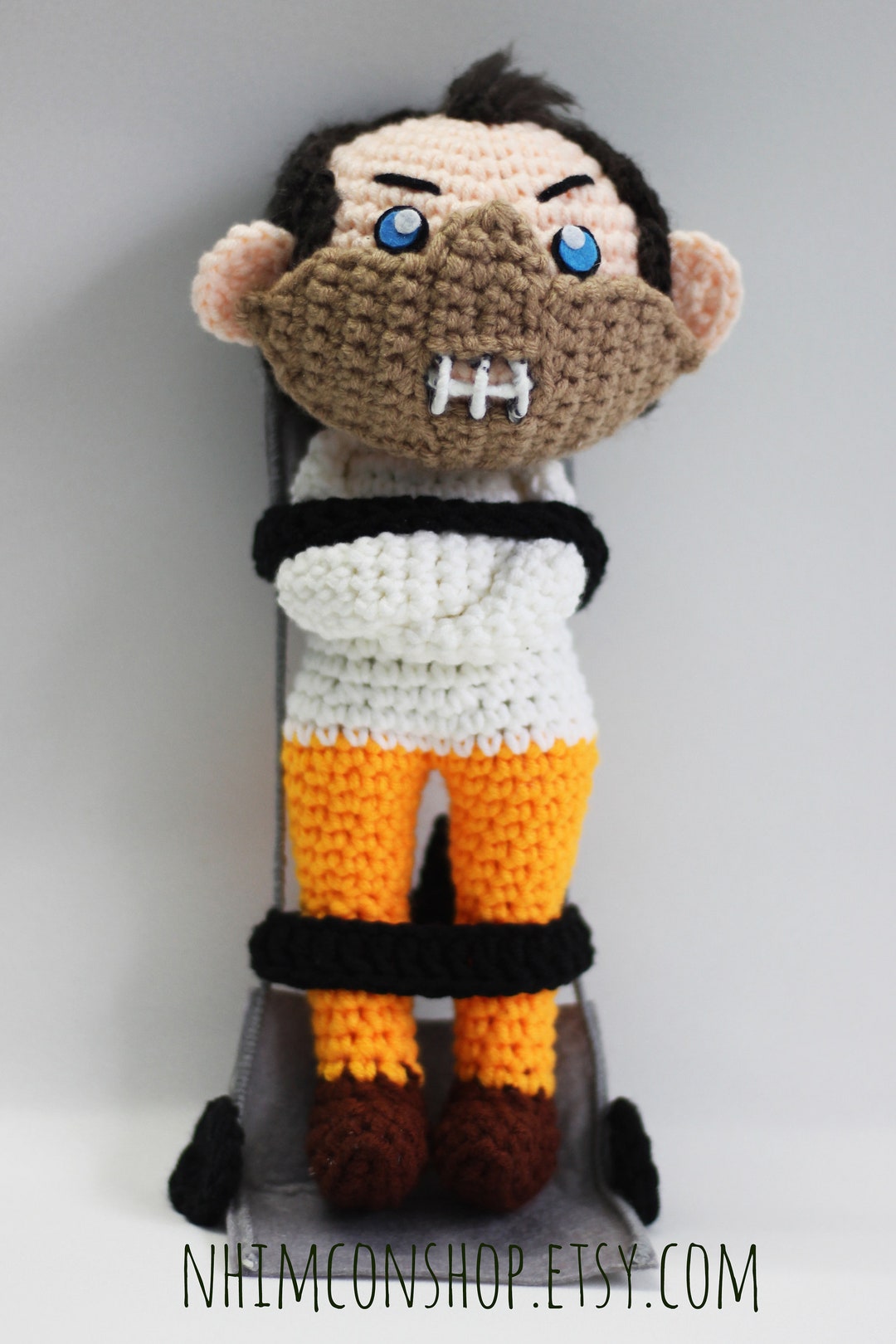 Hannibal Lecter Plush Movie Chibi Plushie Amigurumi Stuffed Toy Doll ...