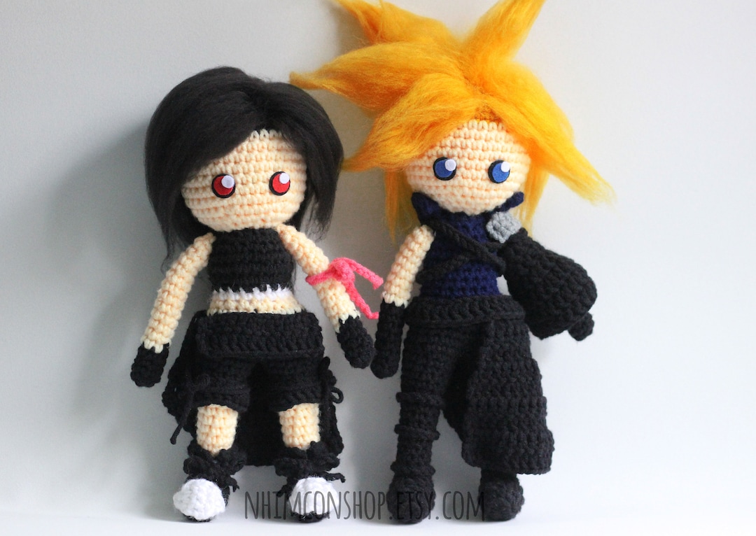 Tifa Cloud Final Fantasy VII FF7 Chibi Plushie Amigurumi Stuffed Toy ...