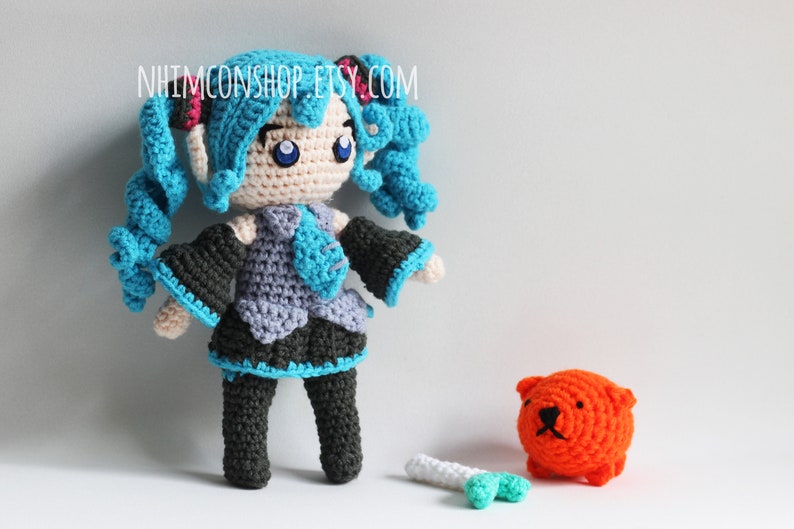 Virtual Singer Character in Standing Pose Chibi Plushie - Etsy