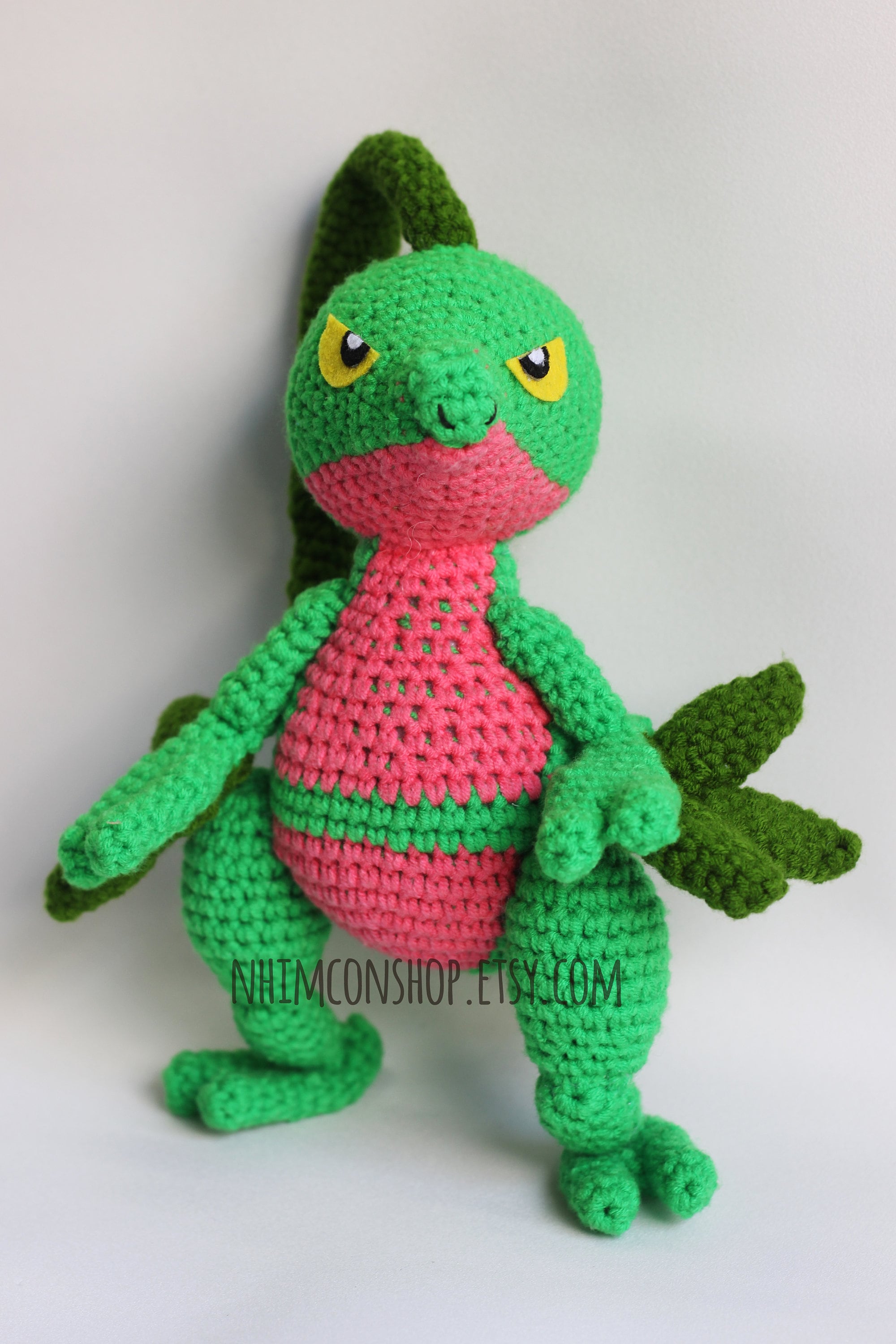 Grovyle Pokemon Sun and Moon Alola Chibi Plushie Amigurumi - Etsy