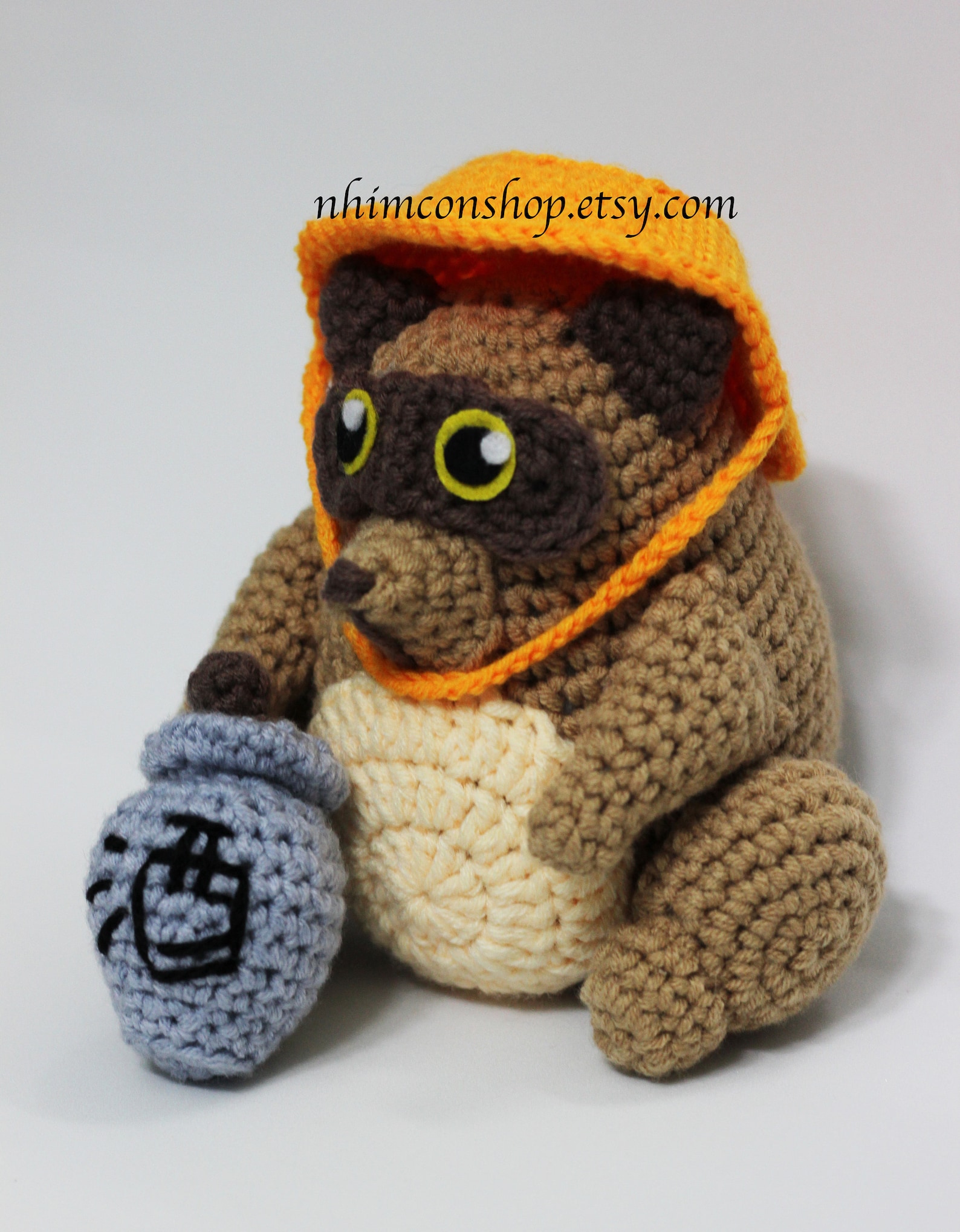Tanuki Chibi Plush Tanuki Raccoon Plushie Tanuki Amigurumi | Etsy