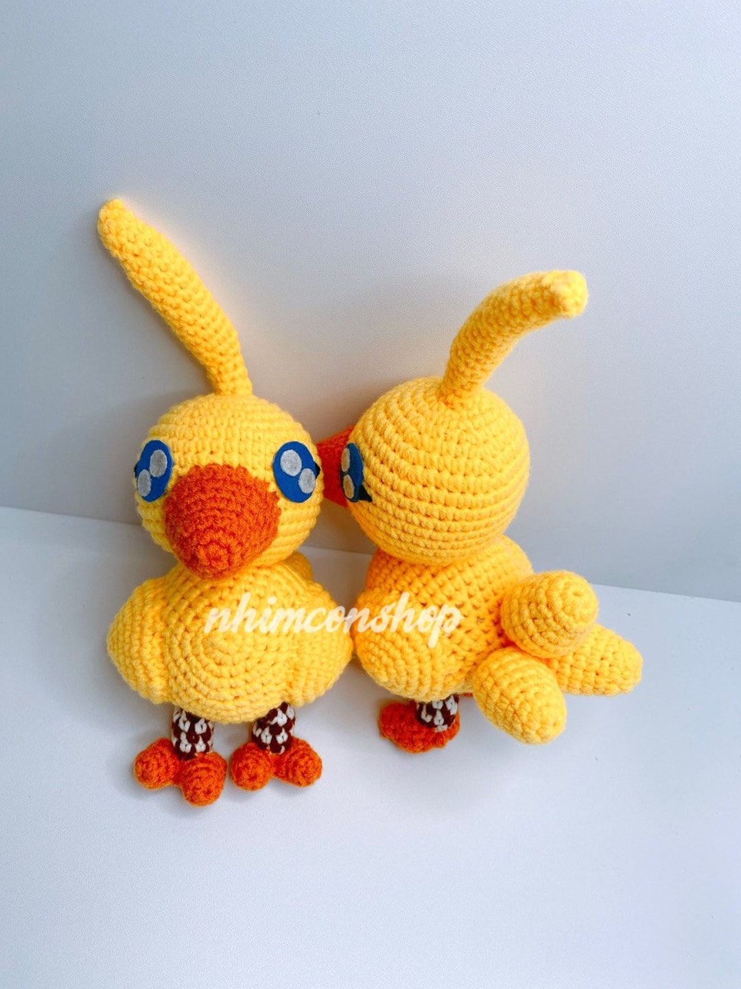 Cute Little Duck Chibi Plushie Amigurumi Stuffed Toy Doll Handmade ...