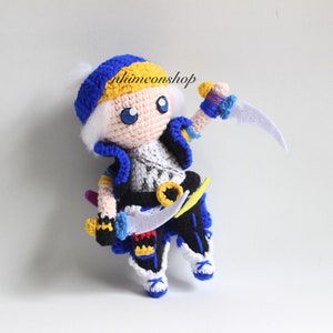 Locke Cole Final Fantasy VI FF6 Chibi Plushie Amigurumi Stuffed Toy ...