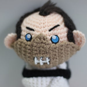 Hannibal Lecter Plush Movie Chibi Plushie Amigurumi Stuffed Toy Doll ...