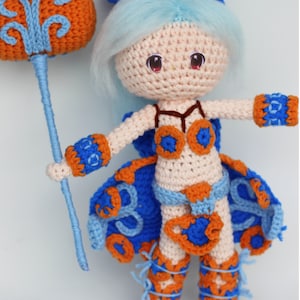 Meru Legend of Dragoon Character With Wings Chibi Plushie Amigurumi ...