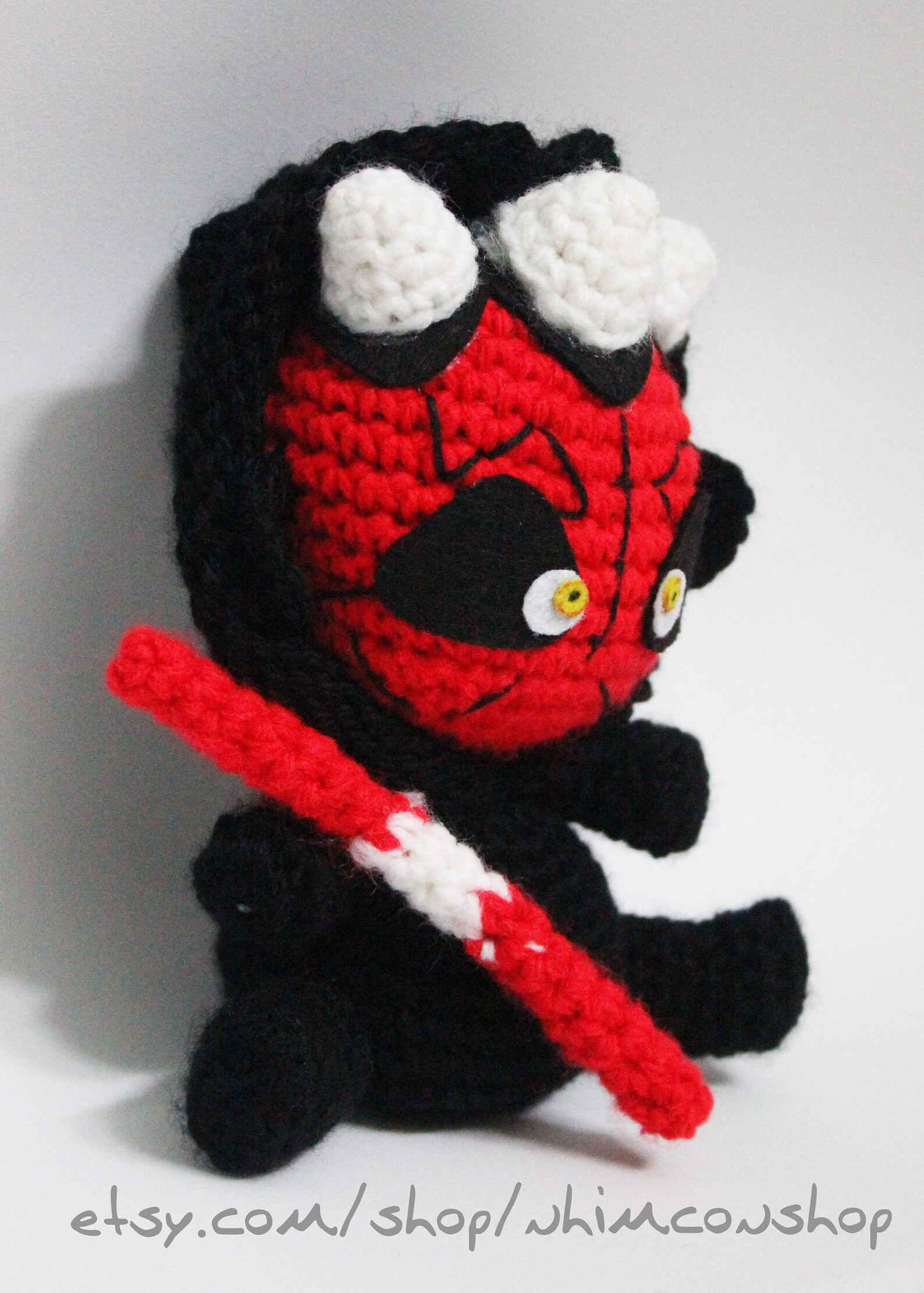 Handmade Crochet Chibi Plushie: Evil Crime Lord Doll - Etsy