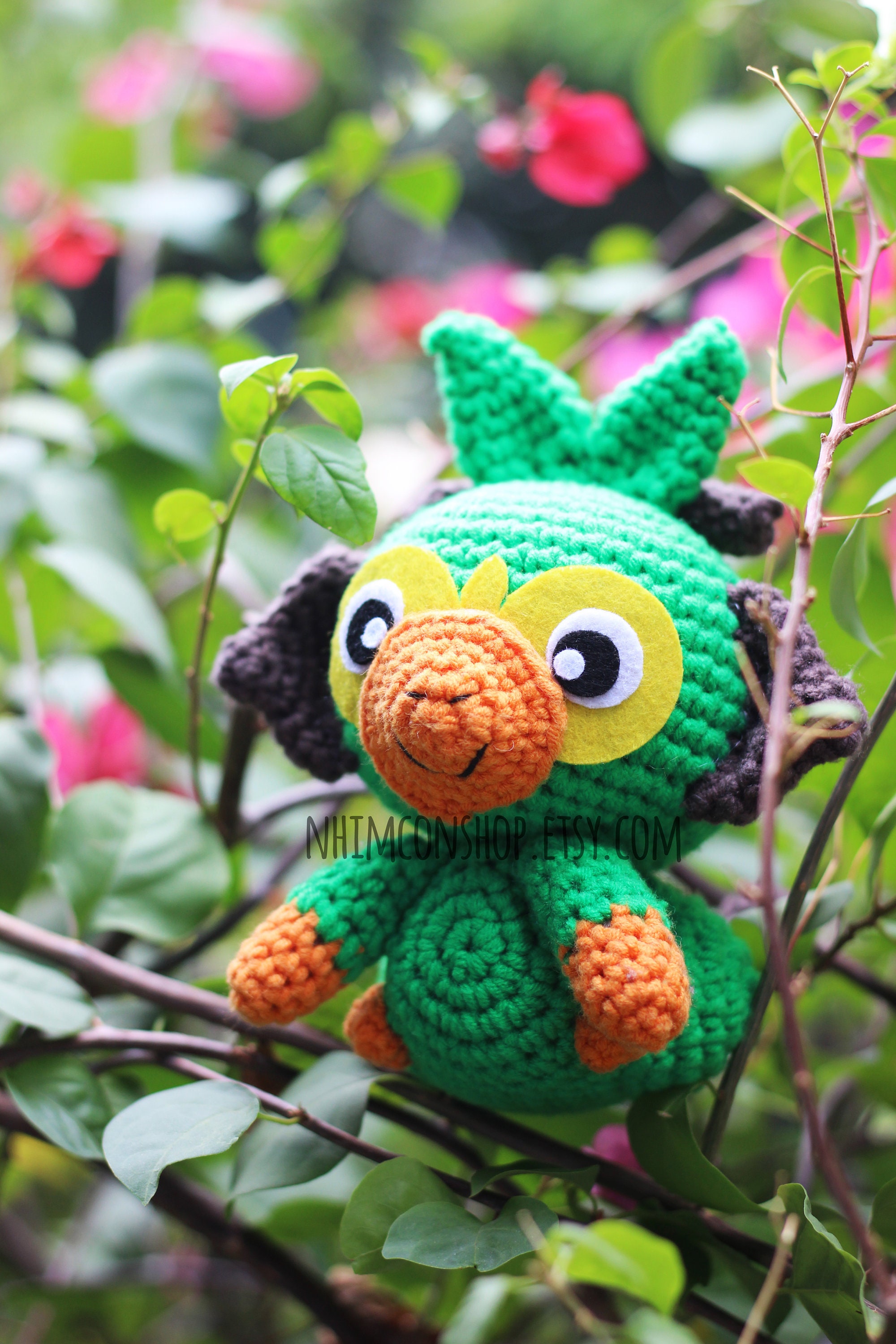 Grookey Pokemon Sword Shield Chibi Plushie Amigurumi Stuffed | Etsy