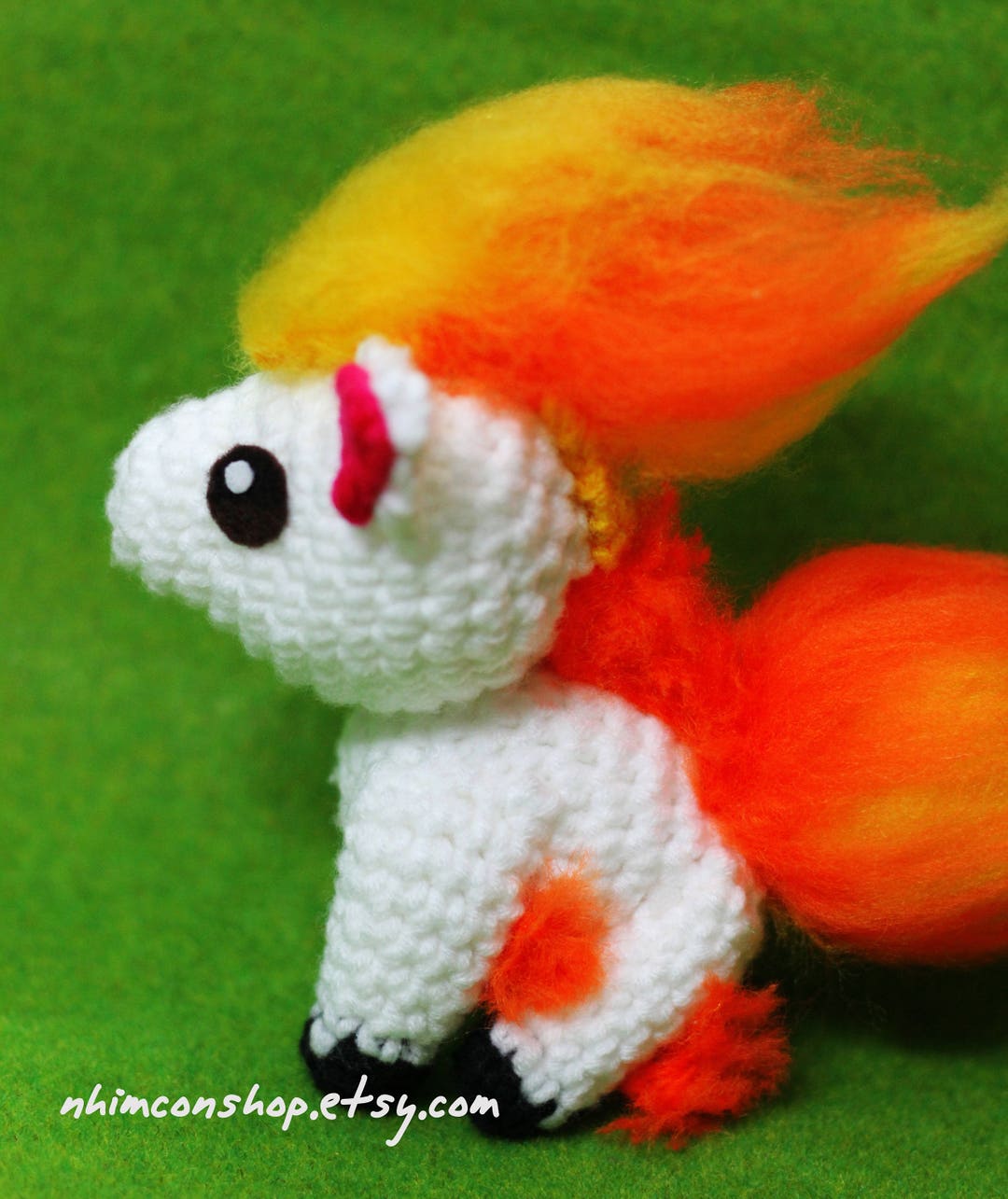 Ponyta Pokemon Sun and Moon Chibi Plushie Amigurumi Stuffed Toy Doll ...