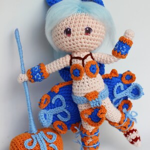 Meru Legend of Dragoon Character With Wings Chibi Plushie Amigurumi ...