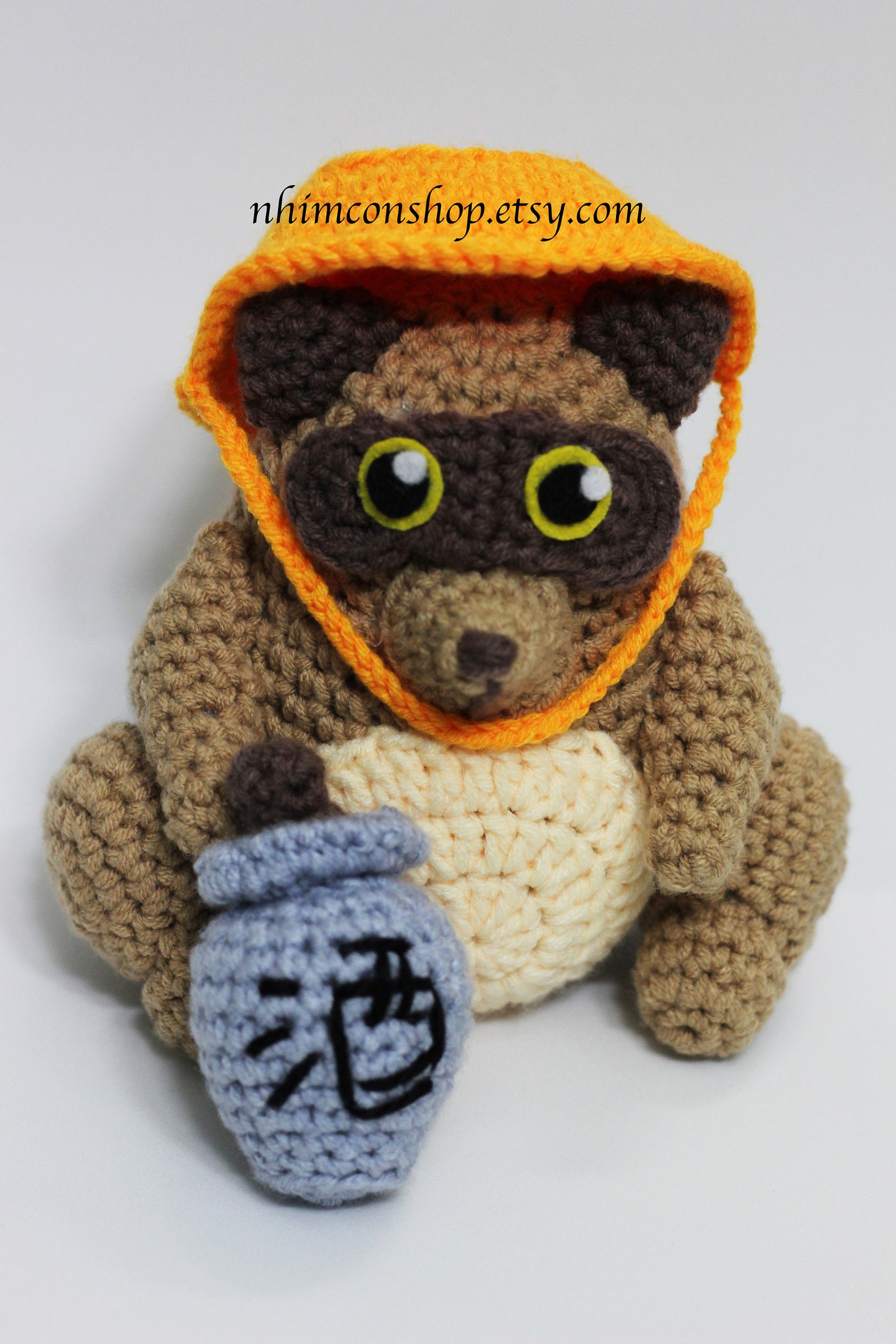 Tanuki Chibi Plush Tanuki Raccoon Plushie Tanuki Amigurumi - Etsy