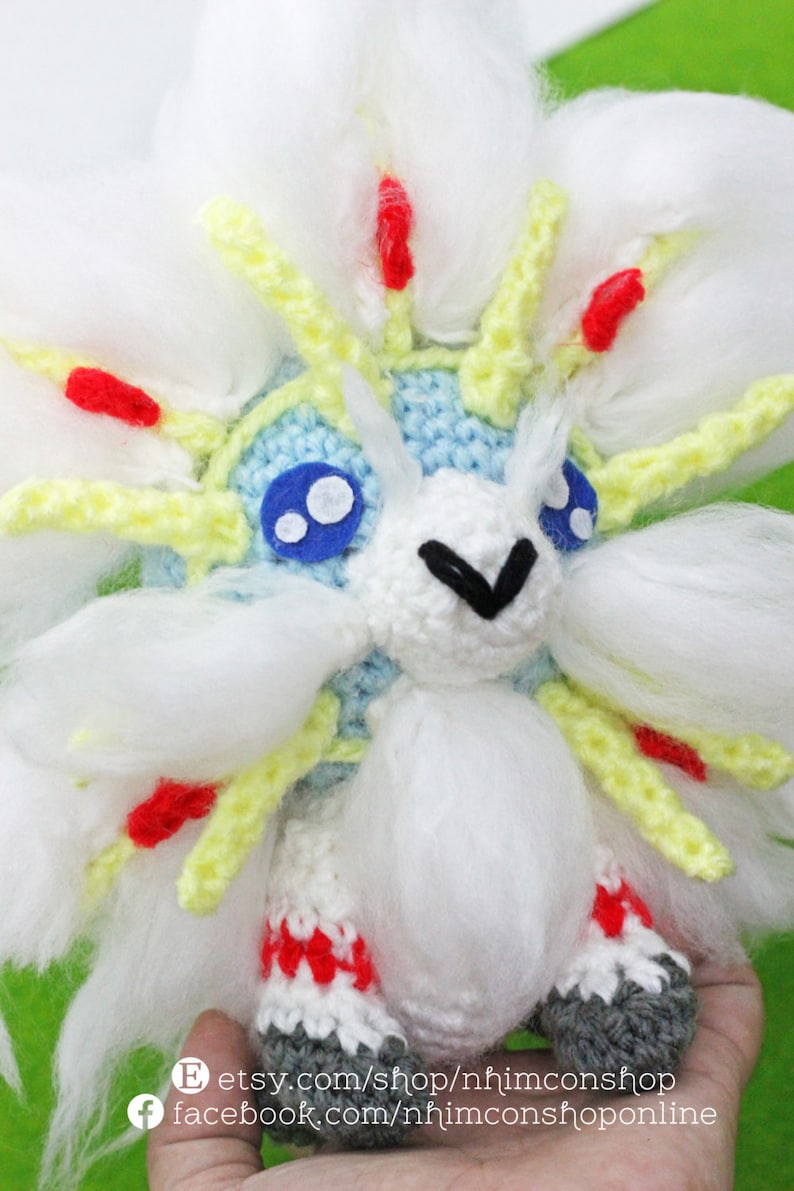 Handmade Crochet Pokemon Plush: Solgaleo or Lunala, Chibi Soft Toy - Etsy