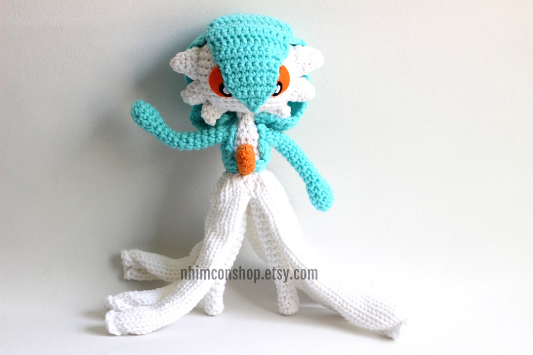 Shiny Gardevoir Crochet Plushie, Pokemon Inspired Handmade Doll - Etsy