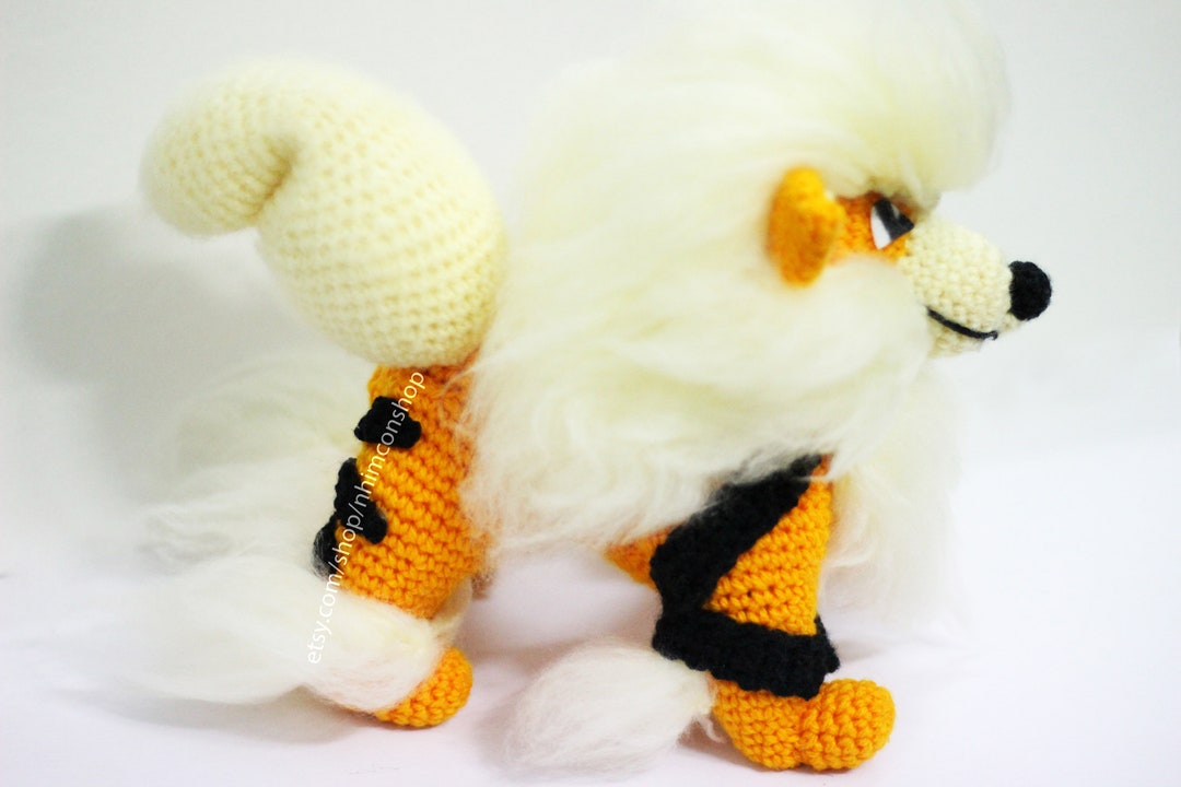 Handmade Crochet Arcanine Plushie – Pokemon Stuffed Animal Doll - Etsy