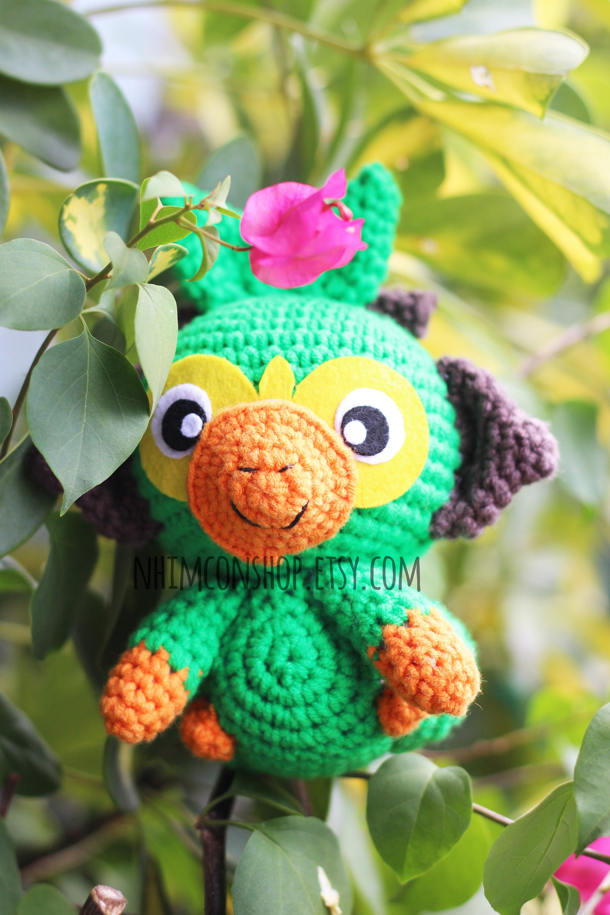 Grookey Pokemon Sword Shield Chibi Plushie Amigurumi Stuffed | Etsy