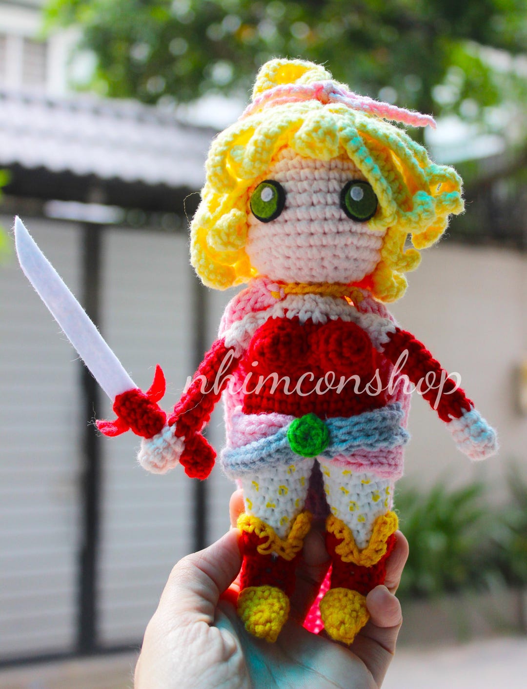 Terra Final Fantasy VI Chibi Plushie: Handmade Crochet Stuffed Doll - Etsy