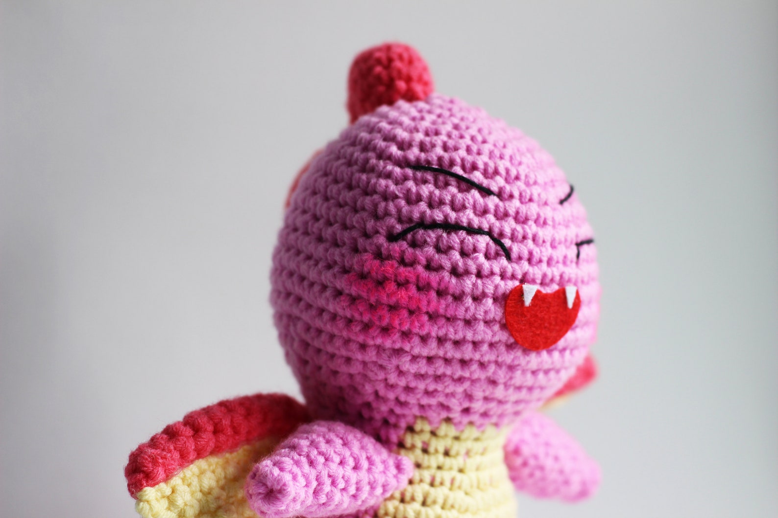 Pink Dinosaur Inspired Muka Muka Paradise Nhi Canh Amigurumi - Etsy
