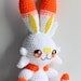 Scorbunny Pokemon Sword Shield Chibi Plushie Amigurumi Stuffed Toy Doll ...
