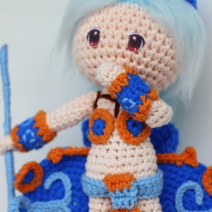 Meru Legend of Dragoon Character With Wings Chibi Plushie Amigurumi ...