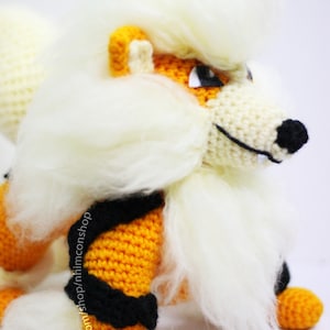 Handmade Crochet Arcanine Plushie – Pokemon Stuffed Animal Doll - Etsy