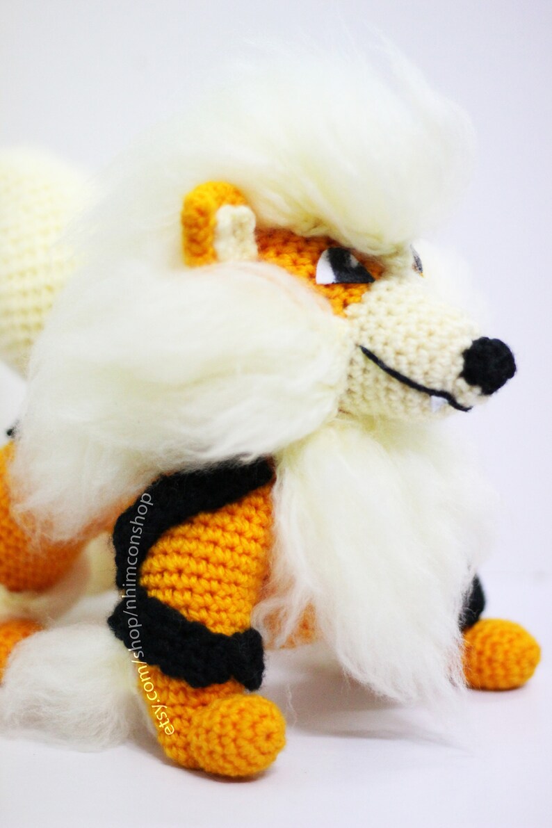 Handmade Crochet Arcanine Plushie – Pokemon Stuffed Animal Doll - Etsy