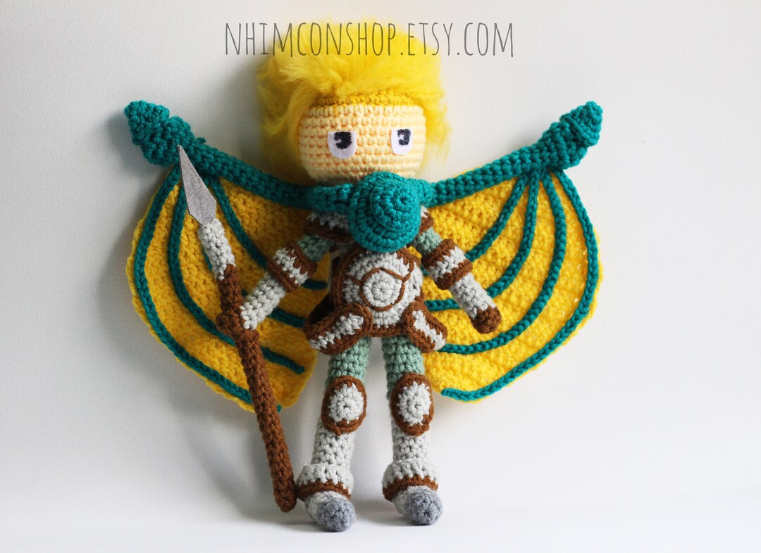 Lavitz Legend of Dragoon Character With Wing Chibi Plushie Amigurumi ...