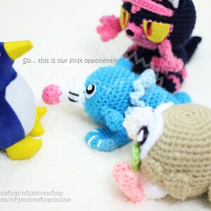 Rowlet Litten Popplio Pokemon Sun Moon Alola Starter Chibi Plushie Amigurumi Stuffed Toy Doll ...