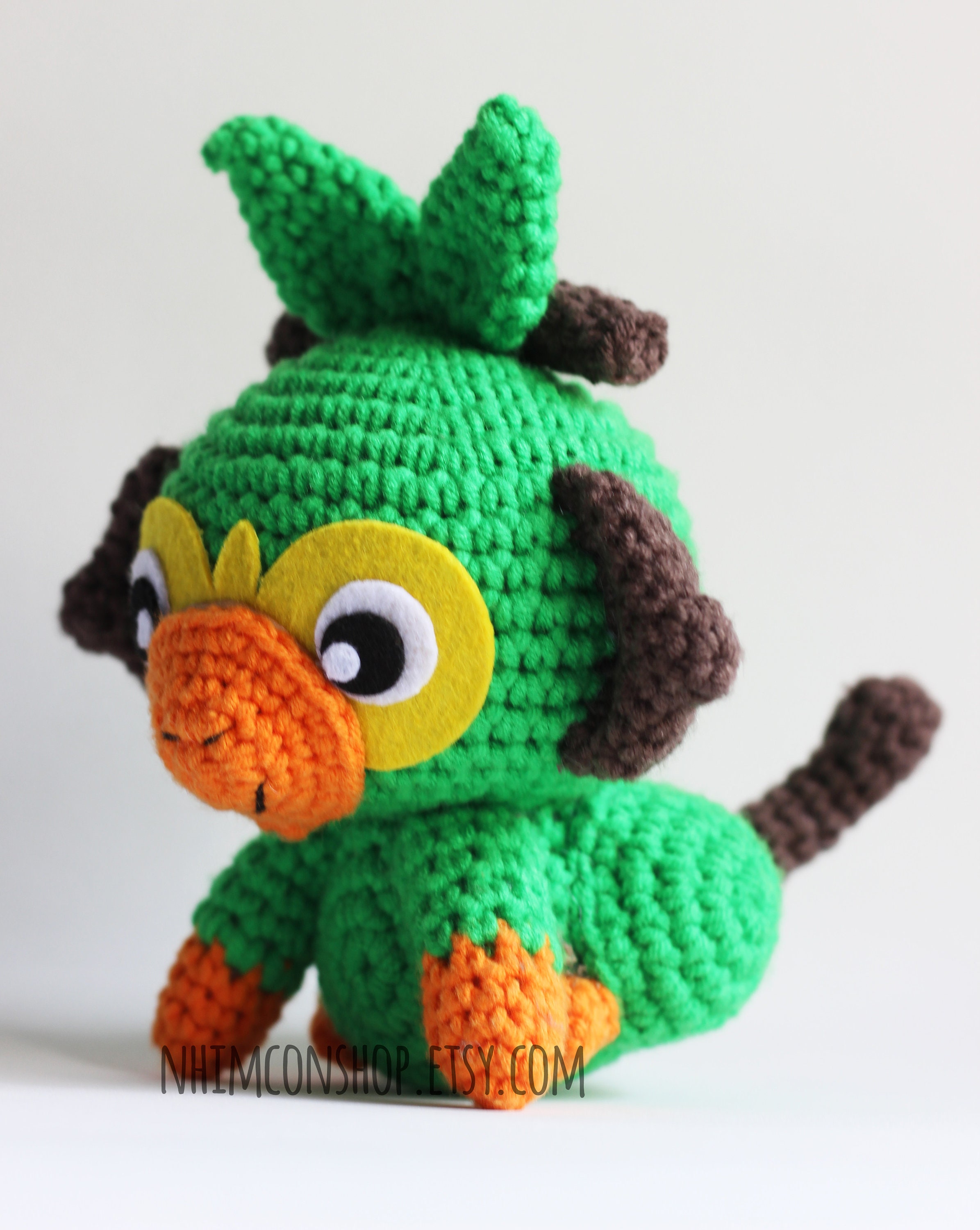 Grookey Pokemon Sword Shield Chibi Plushie Amigurumi Stuffed | Etsy
