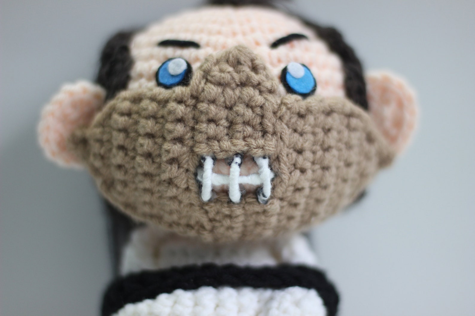 Handmade Hannibal Lecter Crochet Plushie: Movie Character Doll - Etsy