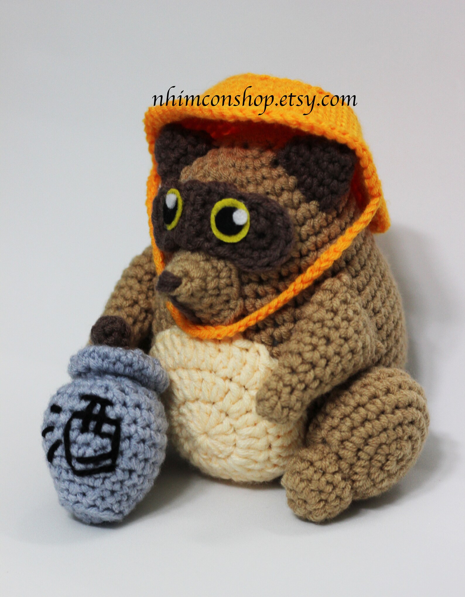 Tanuki Chibi Plush Tanuki Raccoon Plushie Tanuki Amigurumi | Etsy