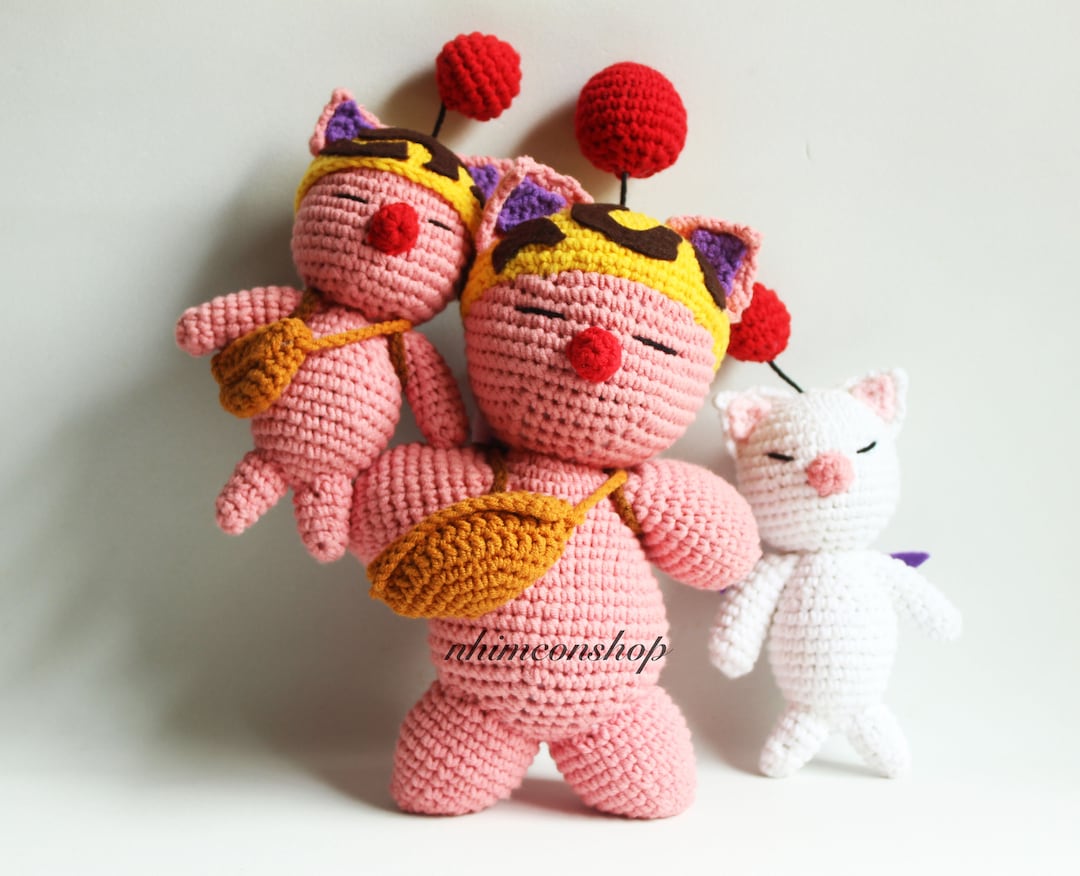 Big Stiltzkin and Moogle Kupo Couple Final Fantasy IX FF9 Chibi Plushie ...