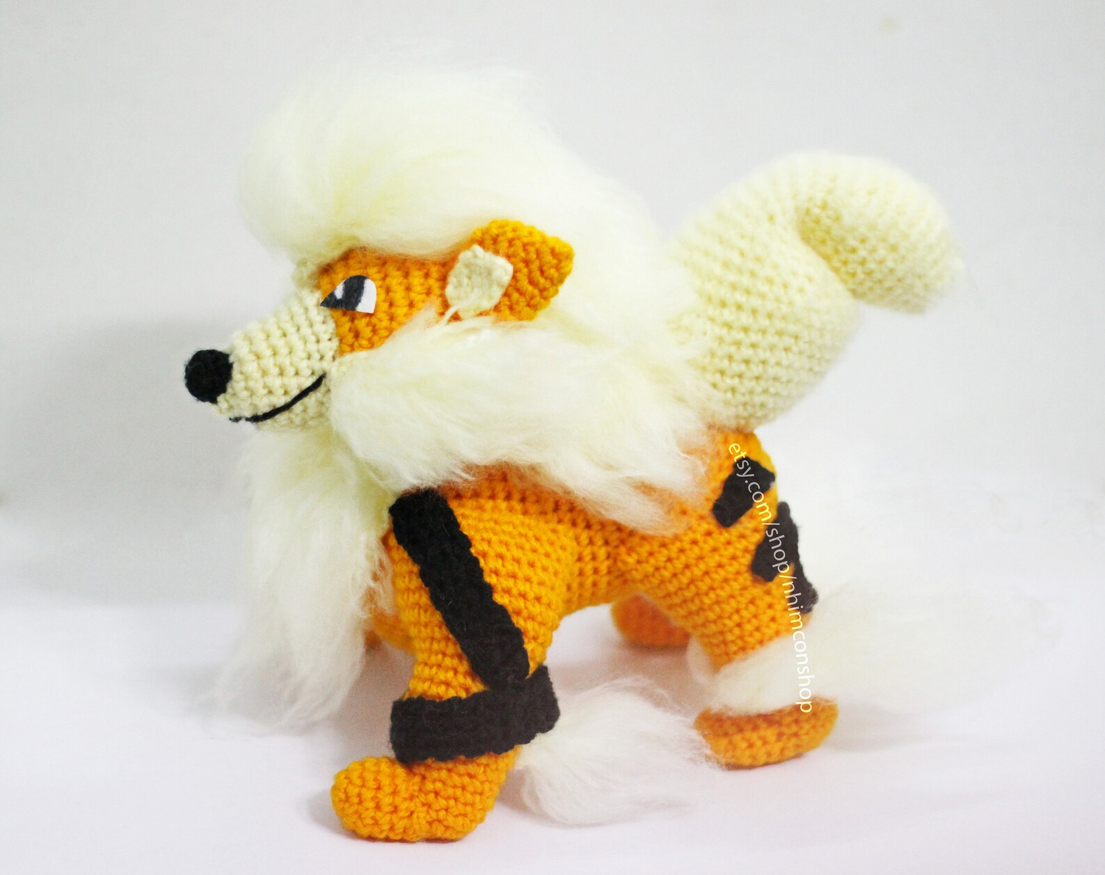 Handmade Crochet Arcanine Plushie – Pokemon Stuffed Animal Doll - Etsy